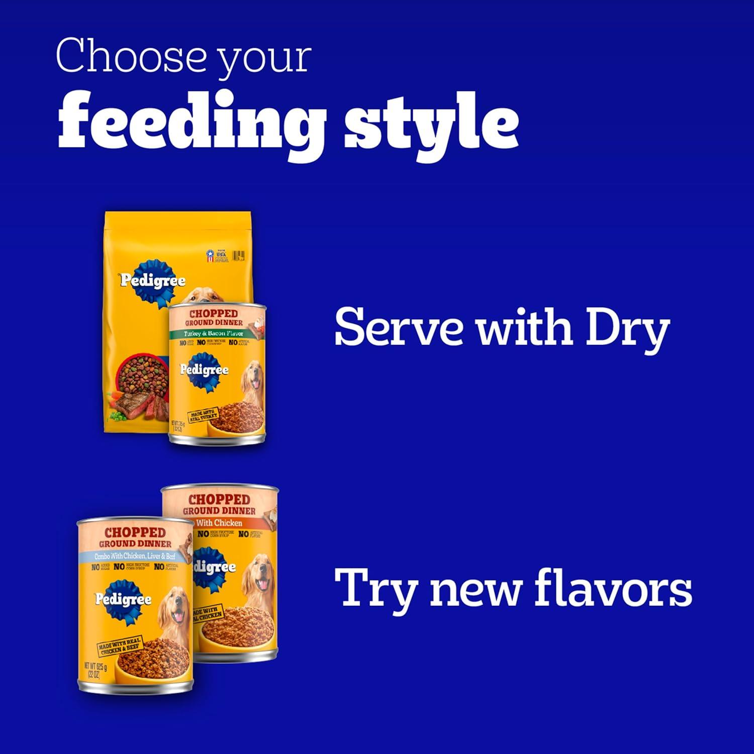 Pedigree High Protein Wet Dog Food Chicken Duck & Beef Bison Flavor ...
