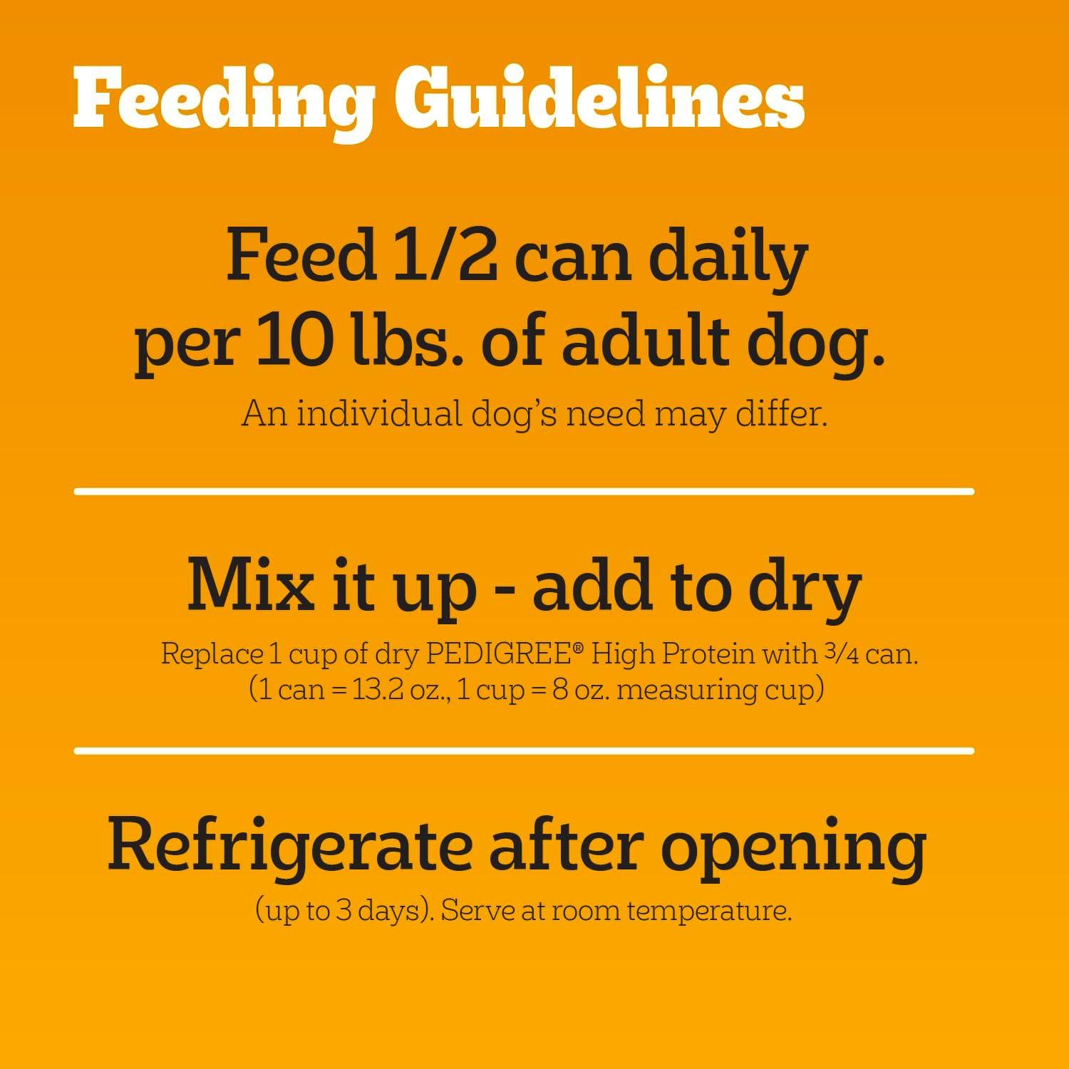 Pedigree High Protein Wet Dog Food Chicken Duck & Beef Bison Flavor ...